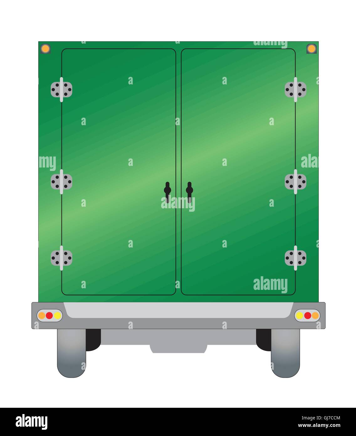 Back view container cargo pickup hi-res stock photography and images ...