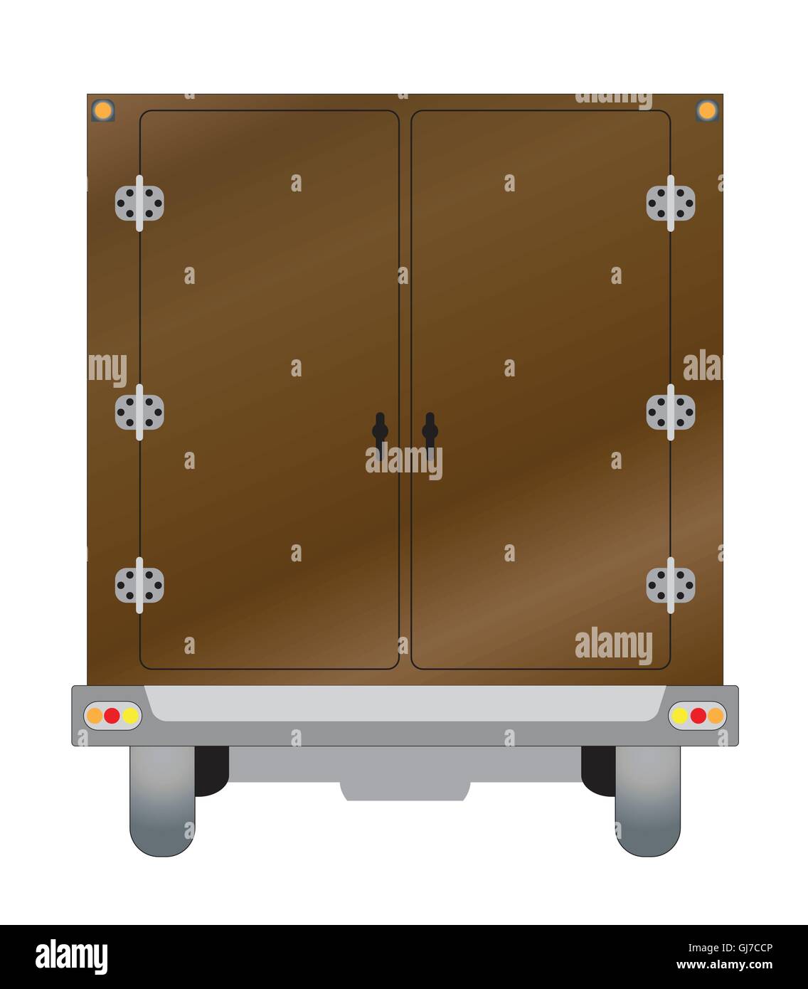 Back view container cargo pickup hi-res stock photography and images ...