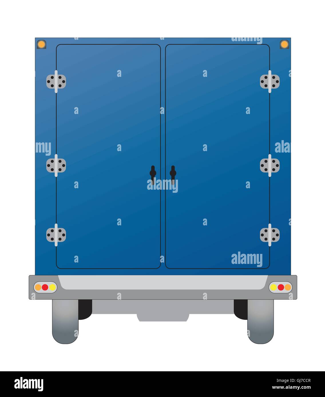 Pickup truck back view Stock Vector Images - Alamy