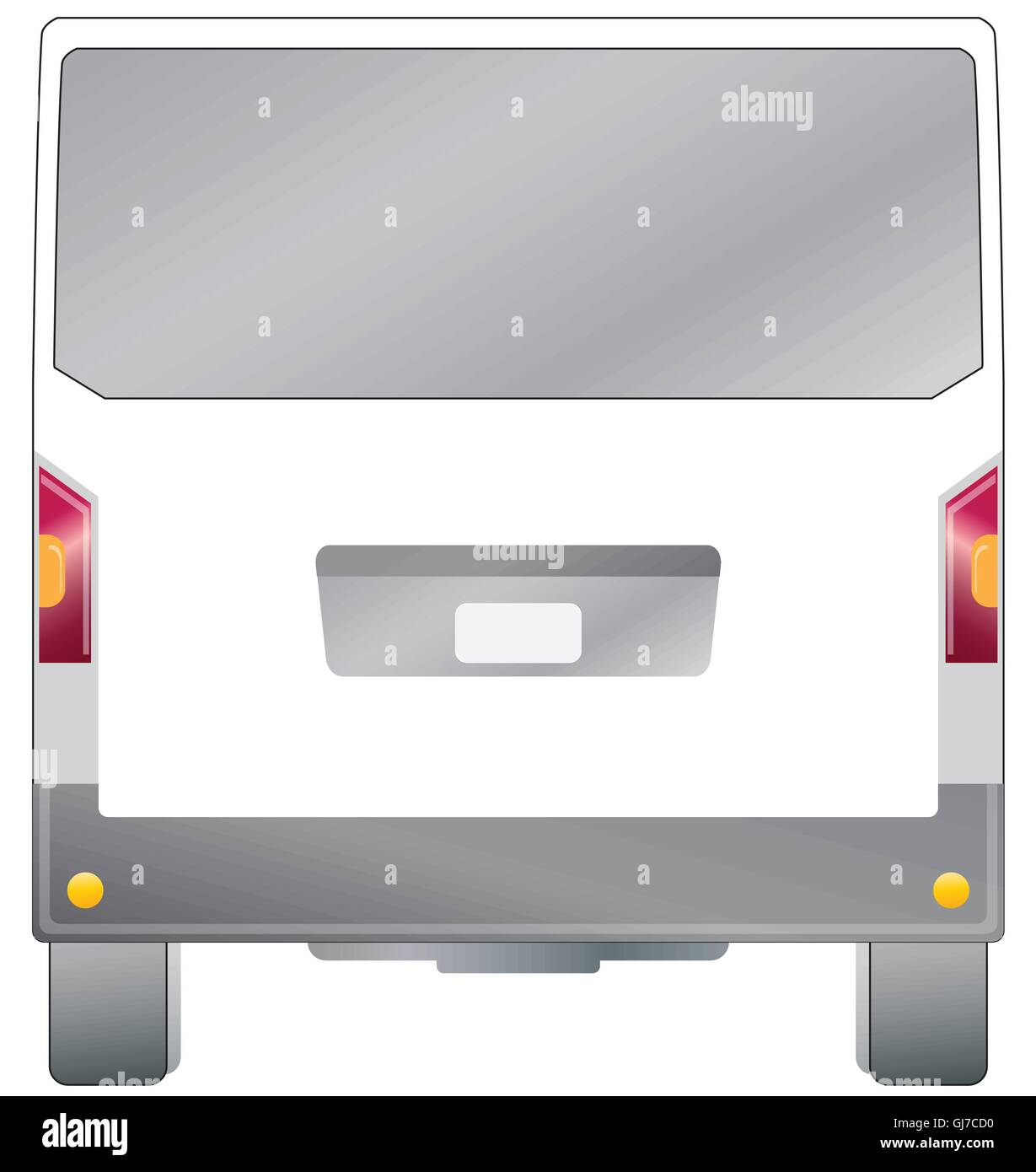 Back view of Passenger van car Stock Vector Image & Art - Alamy