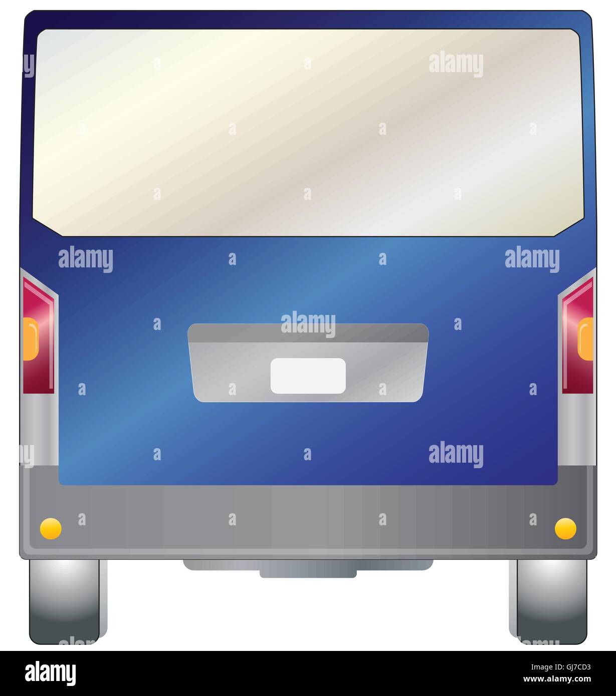 Back passenger car view Stock Vector Images - Alamy
