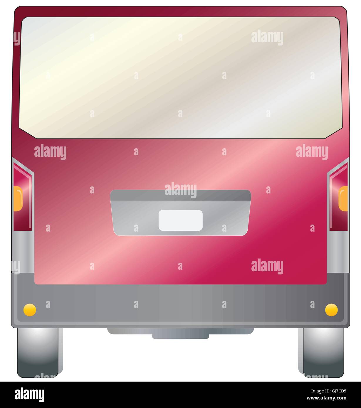 Back view of Passenger van car Stock Vector Image & Art - Alamy
