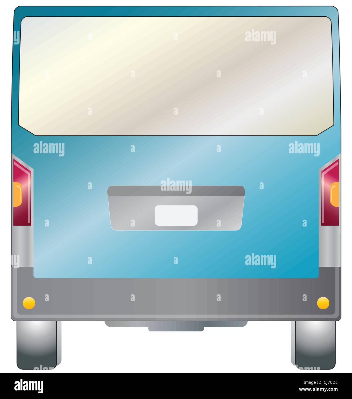 Back view of Passenger van car Stock Vector Image & Art - Alamy
