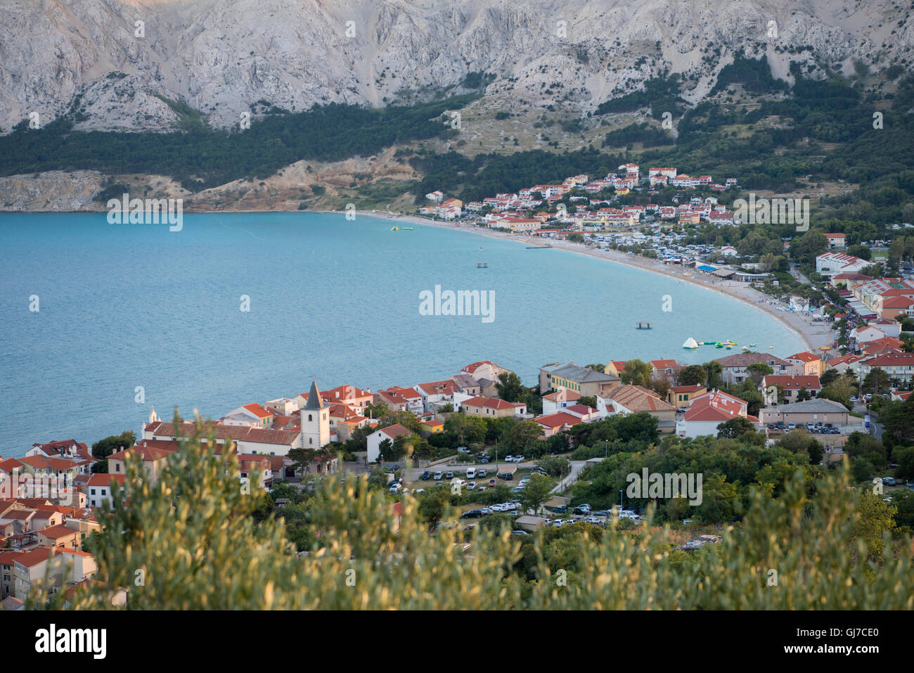 Baska Town in Krk Island, Croatia Stock Photo - Alamy