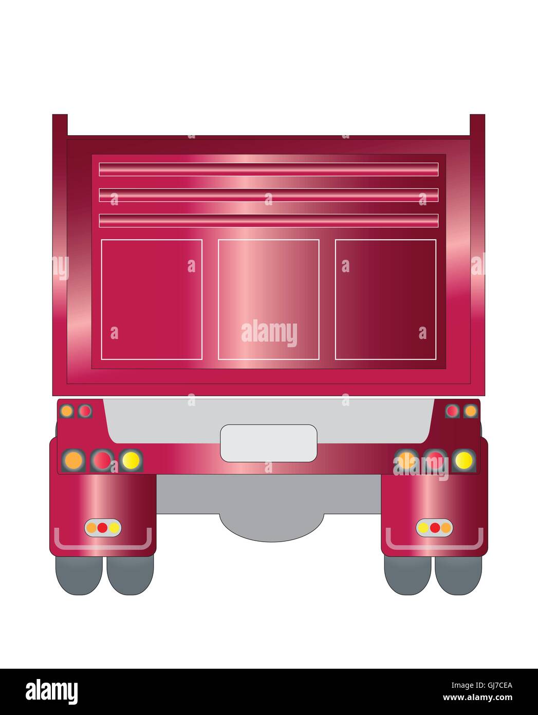 Back of tipper Cut Out Stock Images & Pictures - Alamy