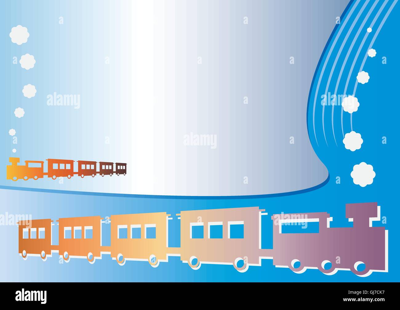 Modern train background with space for text and graphic Stock Vector ...