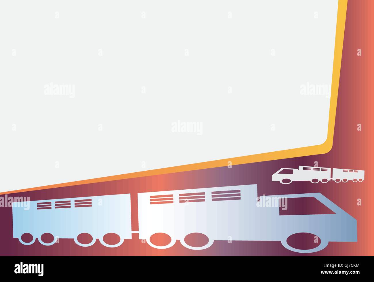 Trailer truck background with space for you text and graphic Stock ...