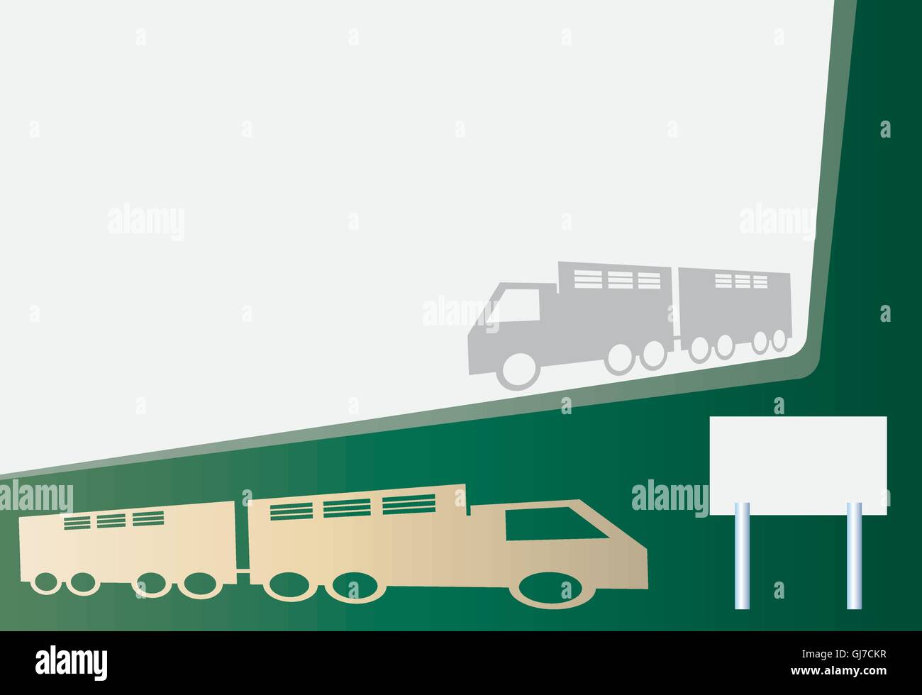 Trailer truck background with space for you text and graphic Stock ...