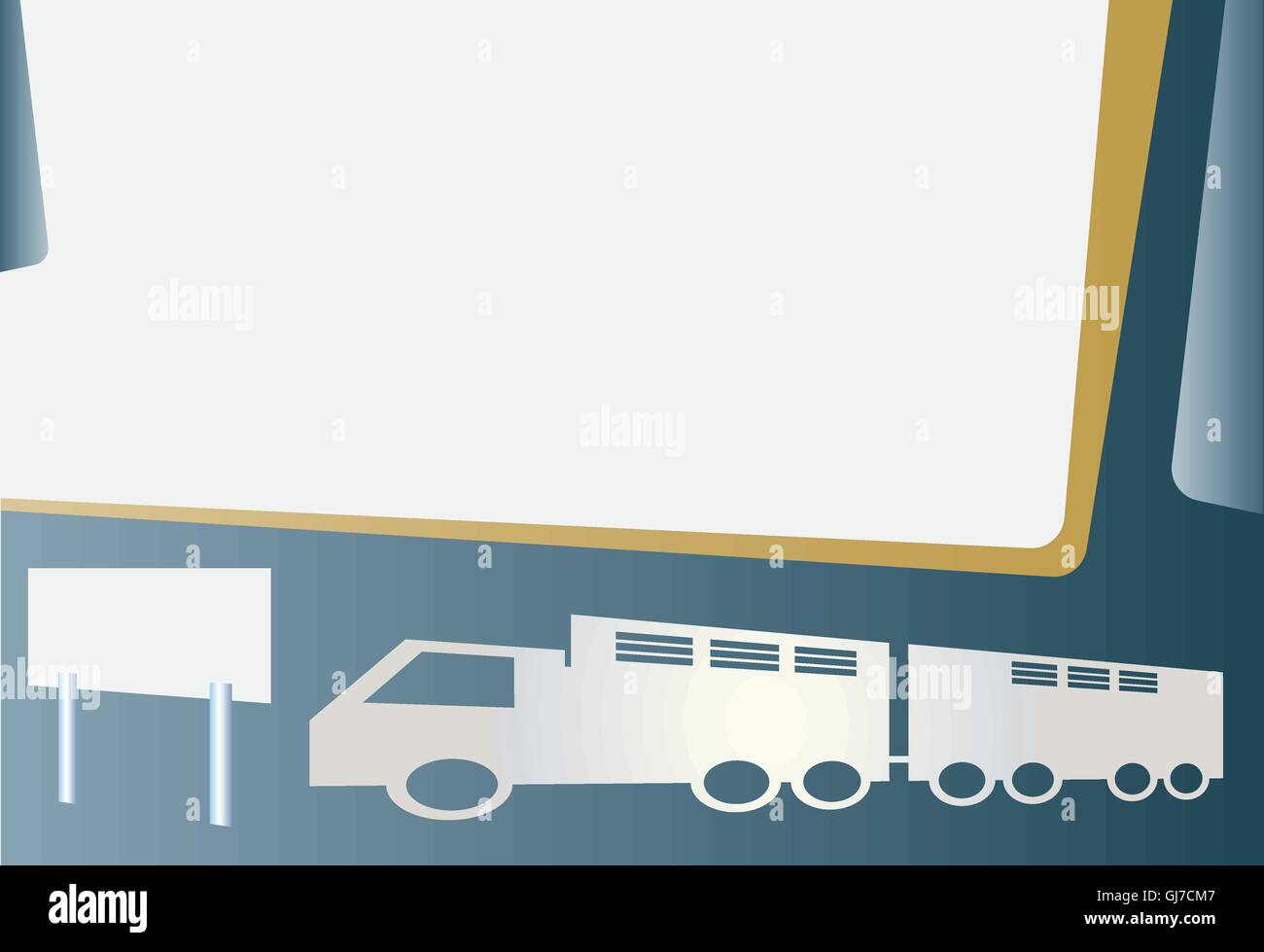 Trailer truck background with space for you text and graphic Stock ...