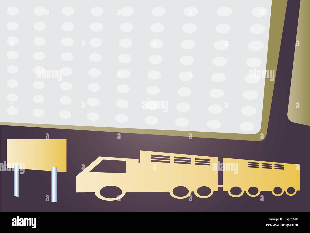 Trailer truck background with space for you text and graphic Stock ...