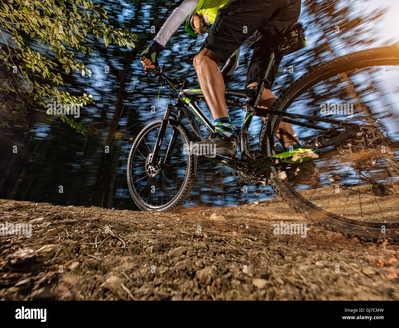 Low angle bicycle on trail hi-res stock photography and images - Alamy