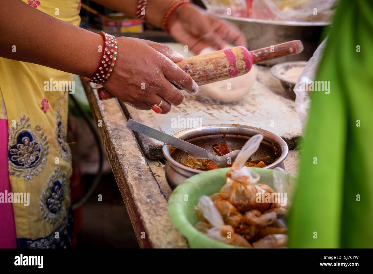 Indians Preparing Food