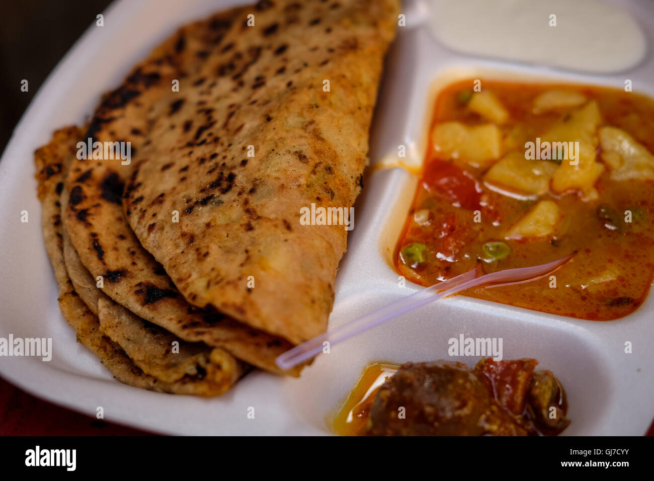 Indian paratha hi-res stock photography and images - Alamy