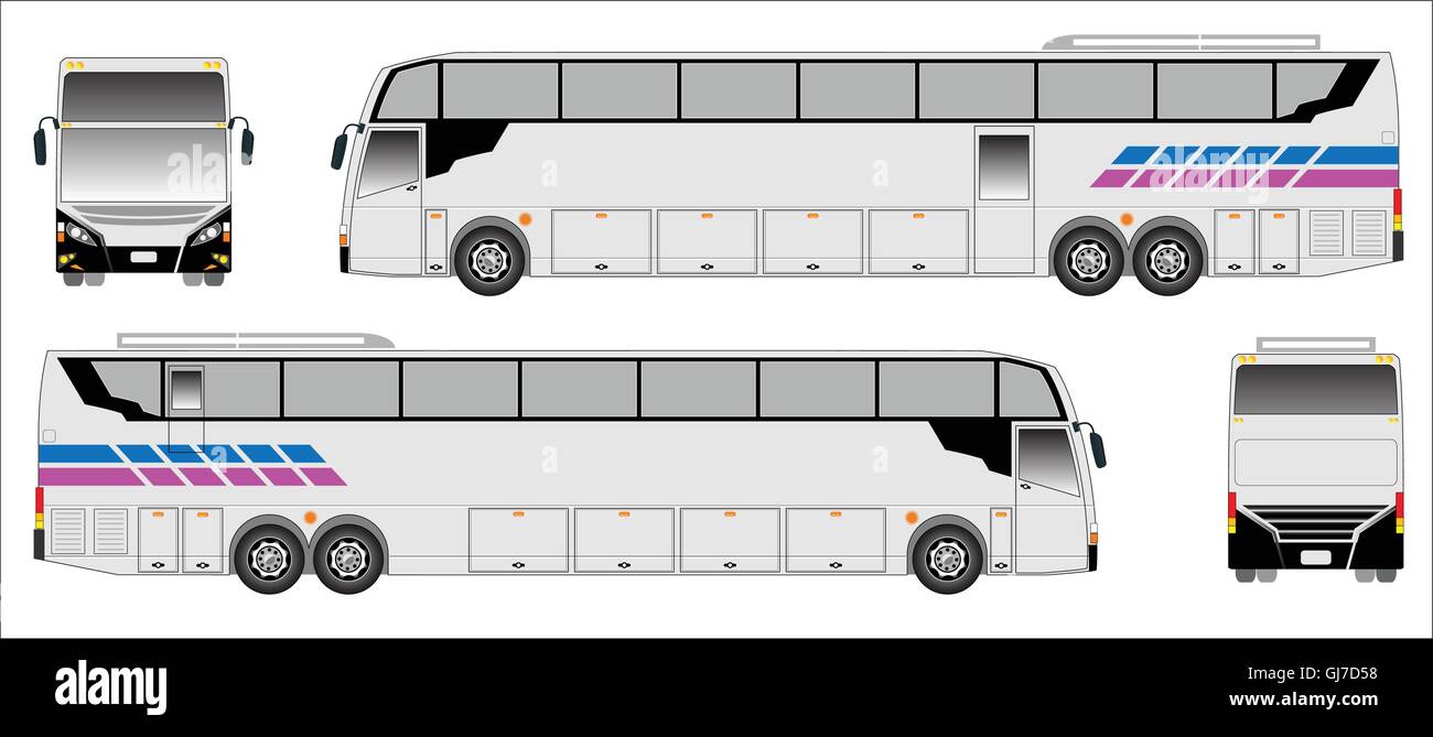 Modern Long bus vector, sporty bus Stock Vector Image & Art - Alamy