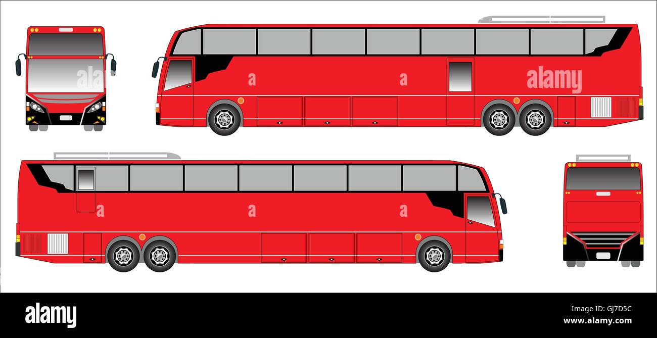 Modern Long bus vector, sporty bus Stock Vector Image & Art - Alamy