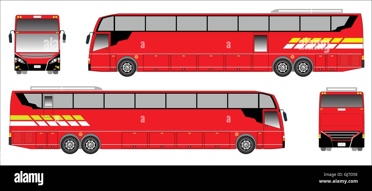 Modern Long bus vector, sporty bus Stock Vector Image & Art - Alamy