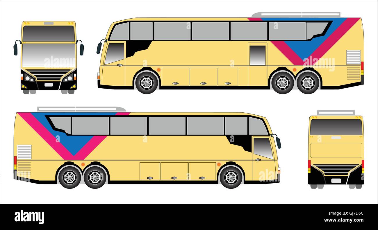 Modern bus vector, sporty bus Stock Vector Image & Art - Alamy