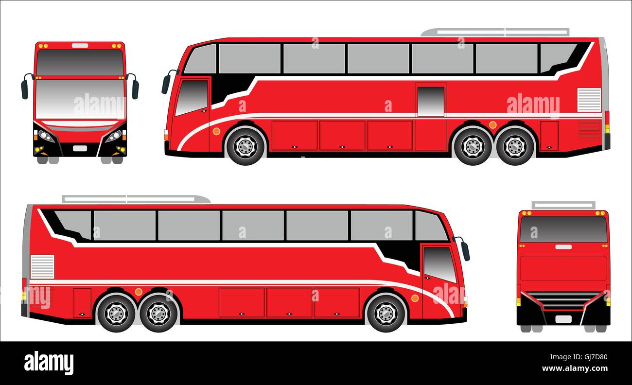 Modern bus vector, sporty bus Stock Vector Image & Art - Alamy