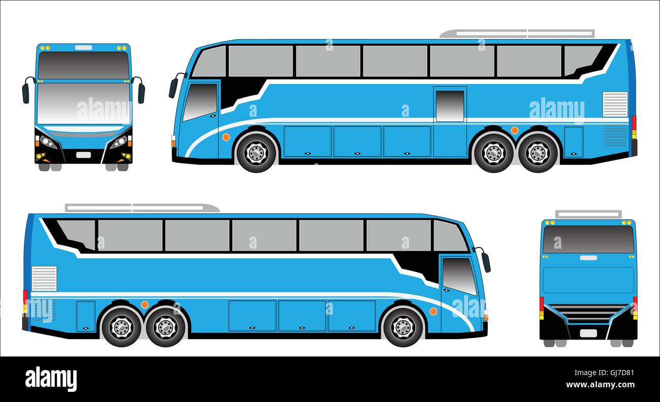 Modern bus vector, sporty bus Stock Vector Image & Art - Alamy