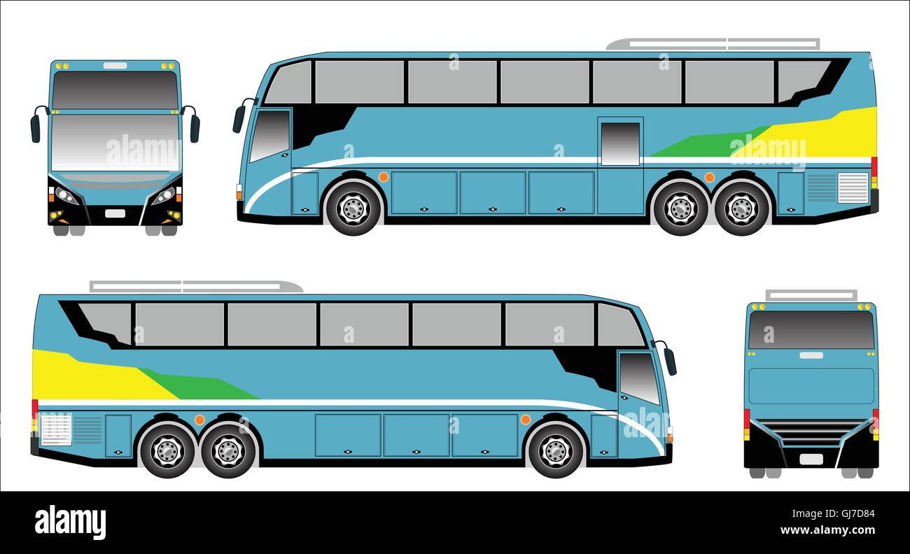 Modern bus vector, sporty bus Stock Vector Image & Art - Alamy