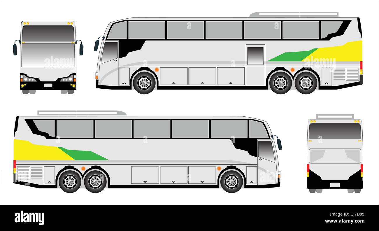 Modern Touring bus vector, sporty bus Stock Vector Image & Art - Alamy