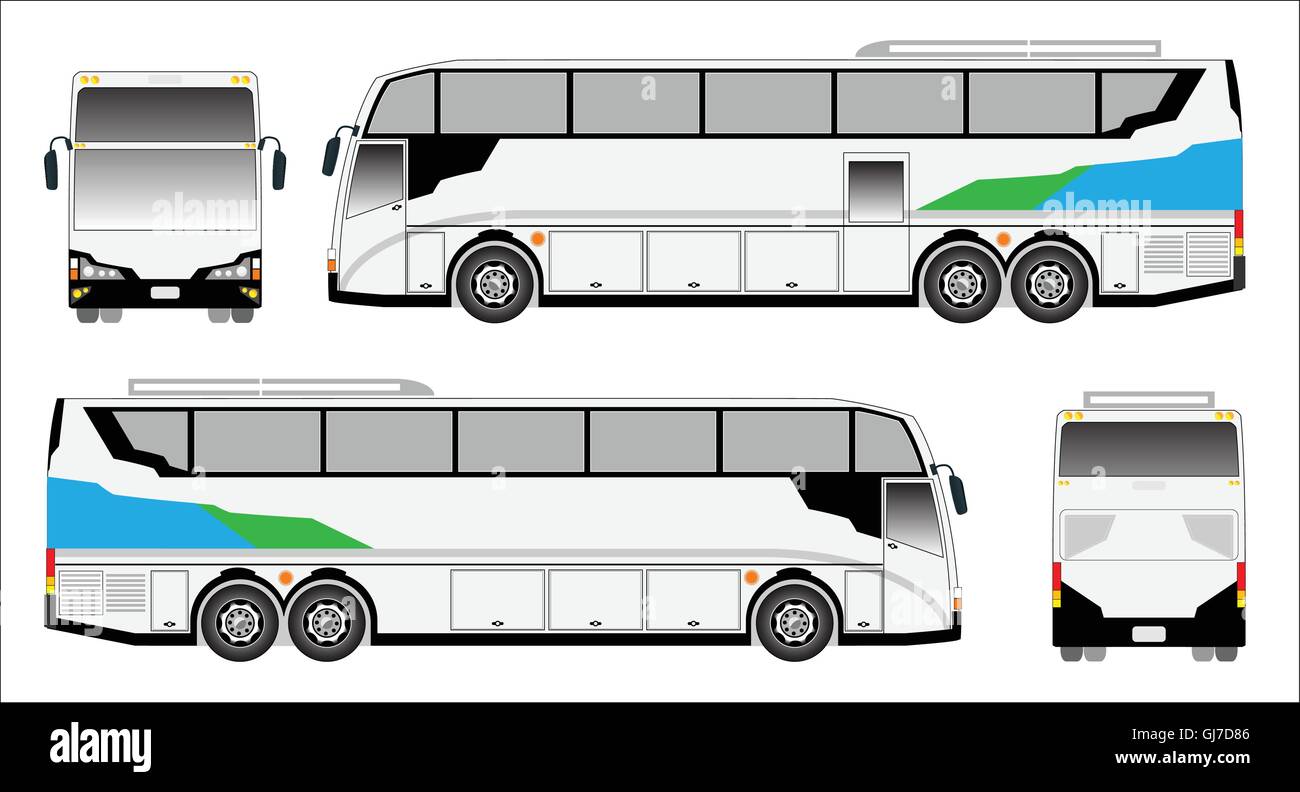 Modern Touring bus vector, sporty bus Stock Vector Image & Art - Alamy