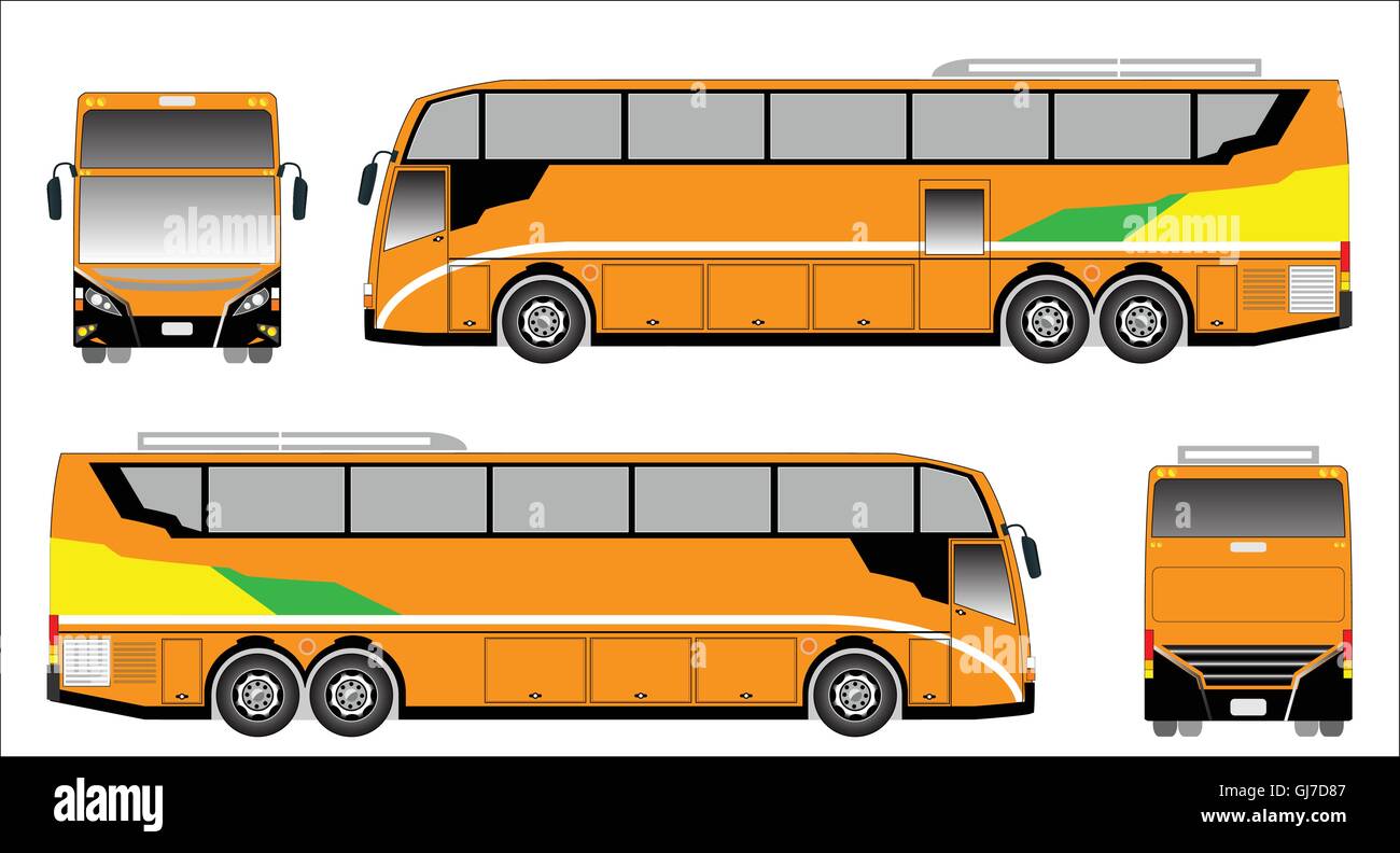 Modern bus vector, sporty bus Stock Vector Image & Art - Alamy