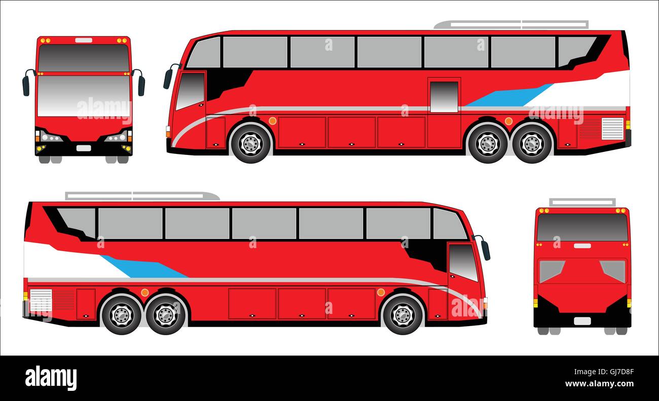 Modern Touring bus vector, sporty bus Stock Vector Image & Art - Alamy