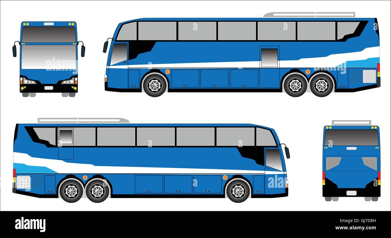 Modern Touring bus vector, sporty bus Stock Vector Image & Art - Alamy