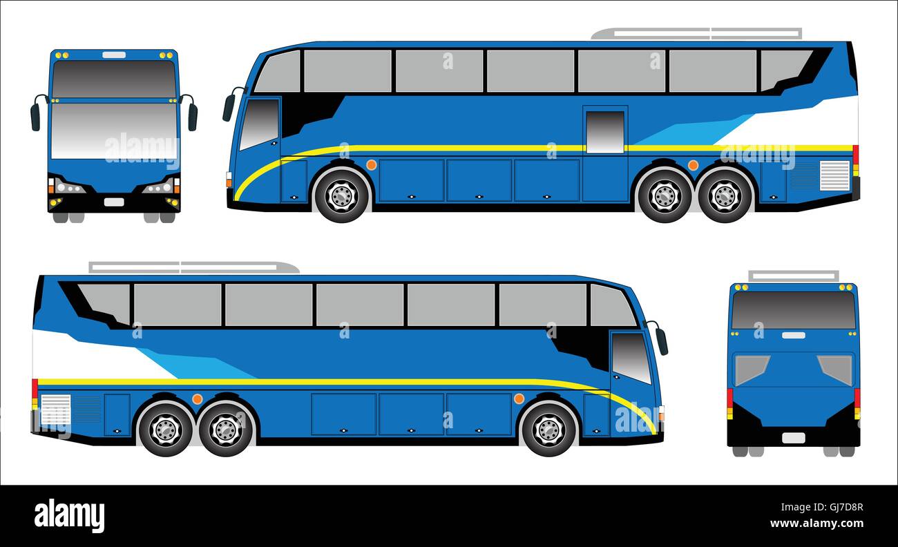 Modern Touring bus vector, sporty bus Stock Vector Image & Art - Alamy