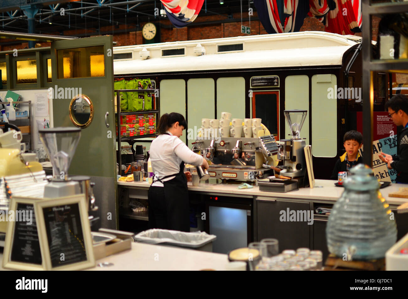 National Railway Museum York cafe Stock Photo - Alamy