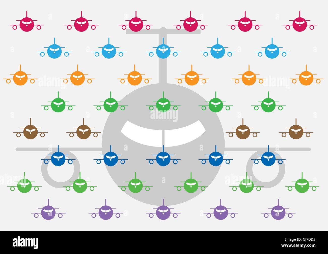 Commercial Airplane Pattern Stock Vector Image & Art - Alamy