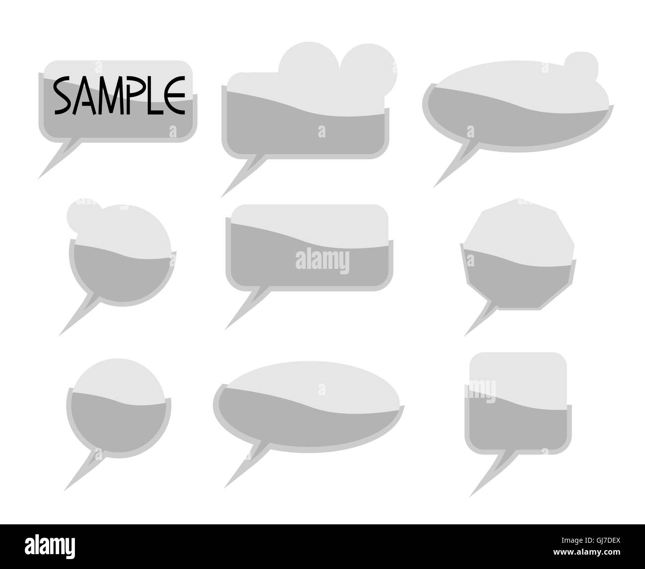 set of various bubbles for speech Stock Vector Image & Art - Alamy