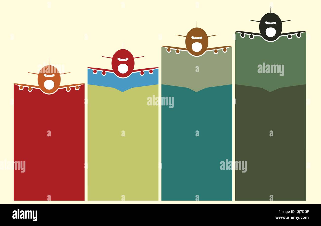 Background with colorful airplanes Stock Vector Image & Art - Alamy