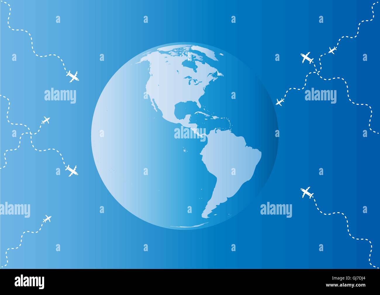 World Map Background with airplanes Stock Vector Image & Art - Alamy