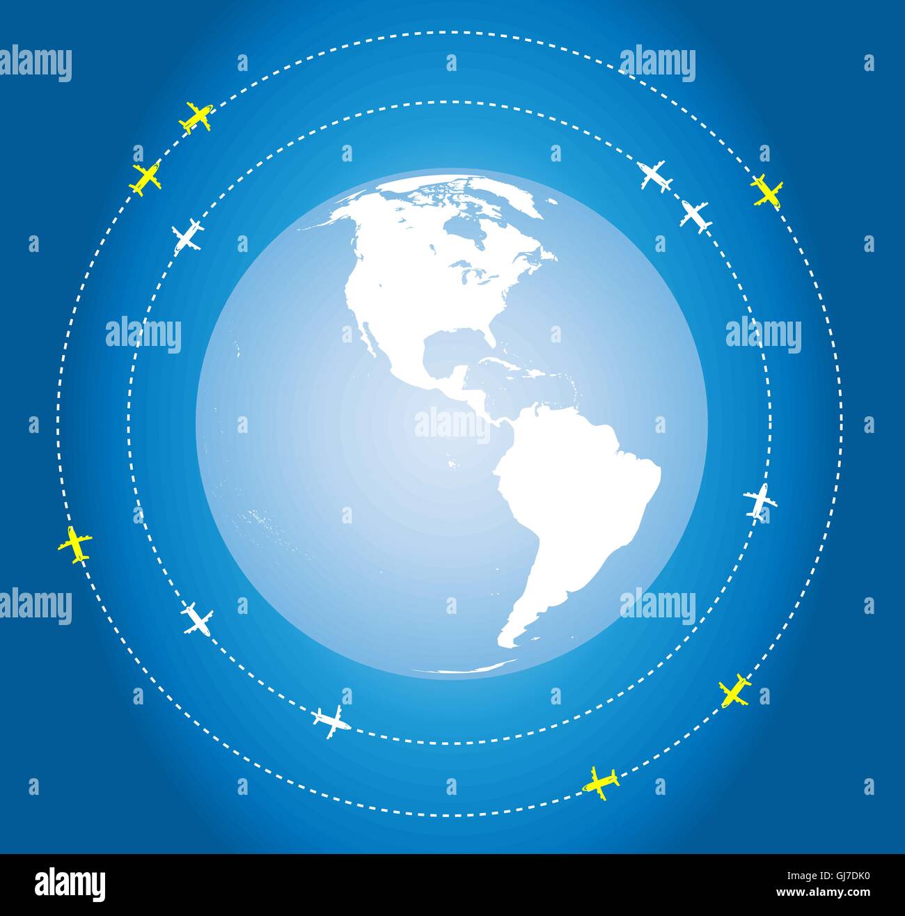 World Map Background with airplanes Stock Vector Image & Art - Alamy