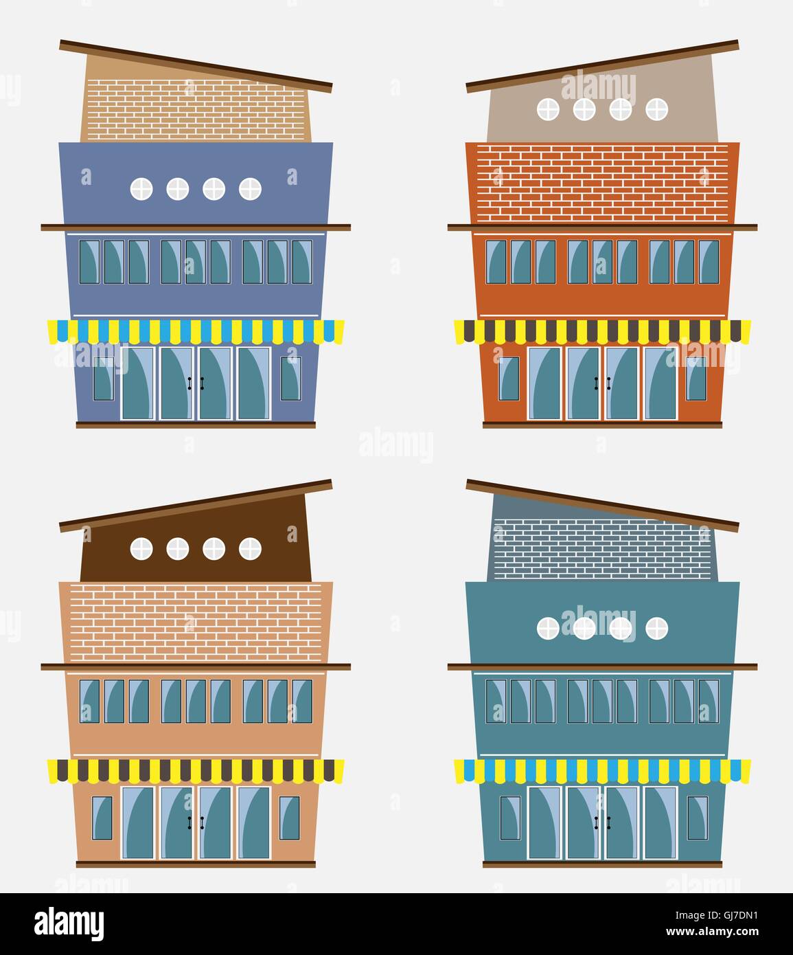 Set of restaurant building Stock Vector Image & Art - Alamy