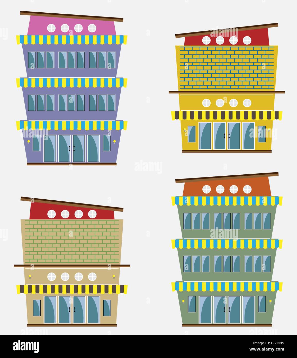 Set of Modern restaurant building Stock Vector Image & Art - Alamy