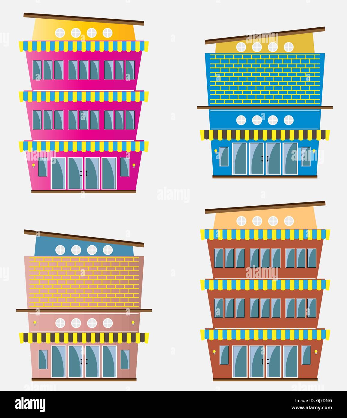 Set of Modern restaurant building Stock Vector Image & Art - Alamy
