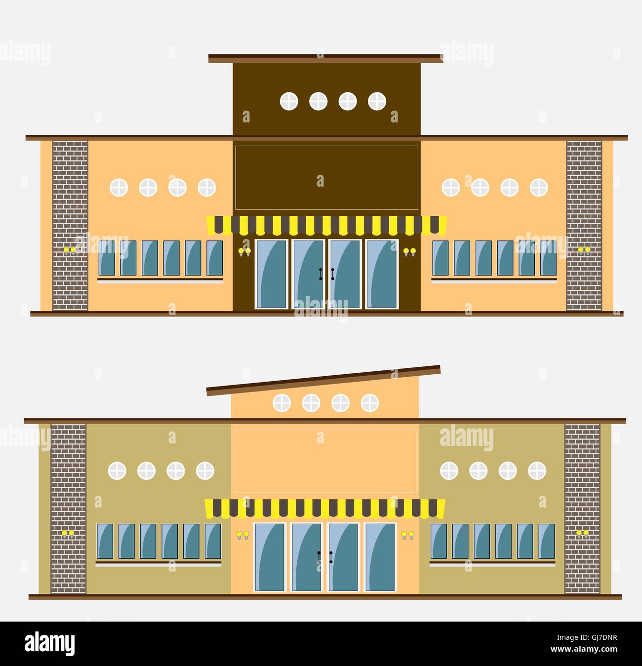 Set of Modern restaurant building Stock Vector Image & Art - Alamy