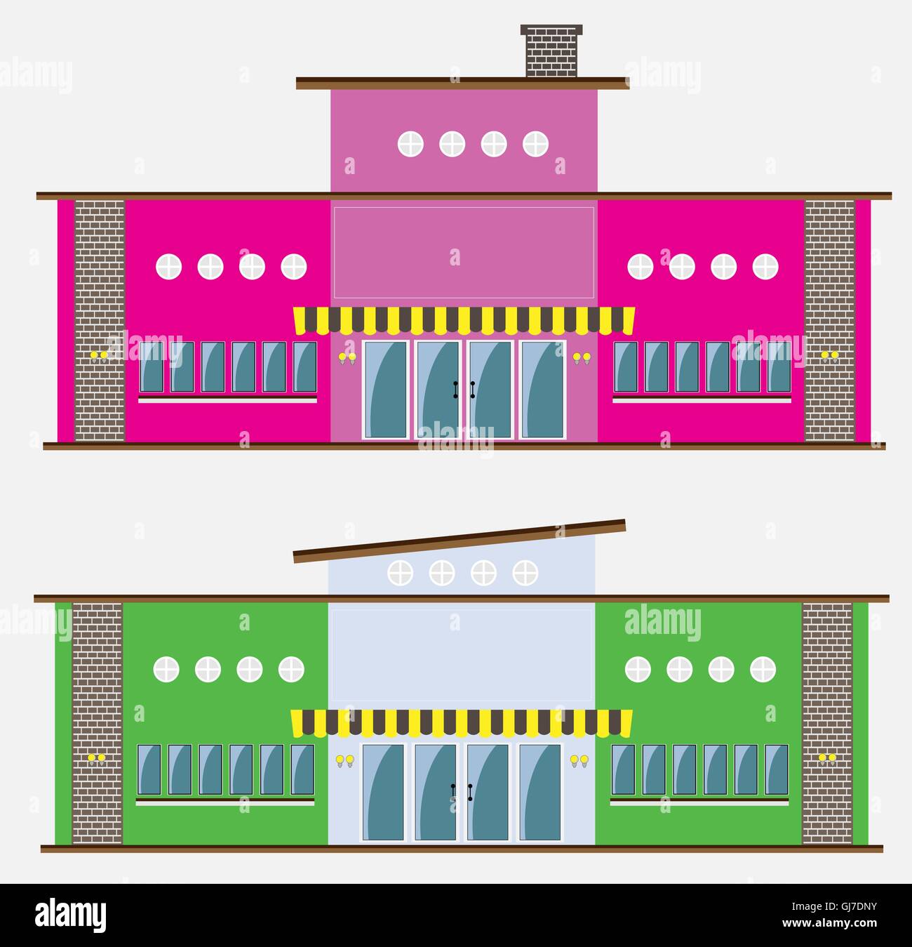 Set of Modern restaurant building Stock Vector Image & Art - Alamy