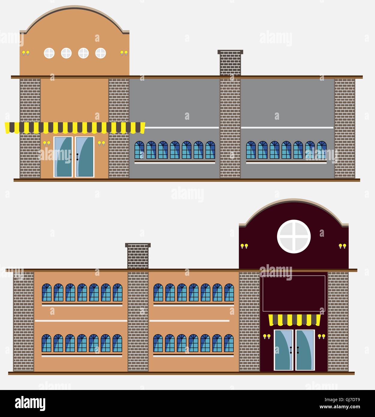 Modern of restaurant building Stock Vector Image & Art - Alamy