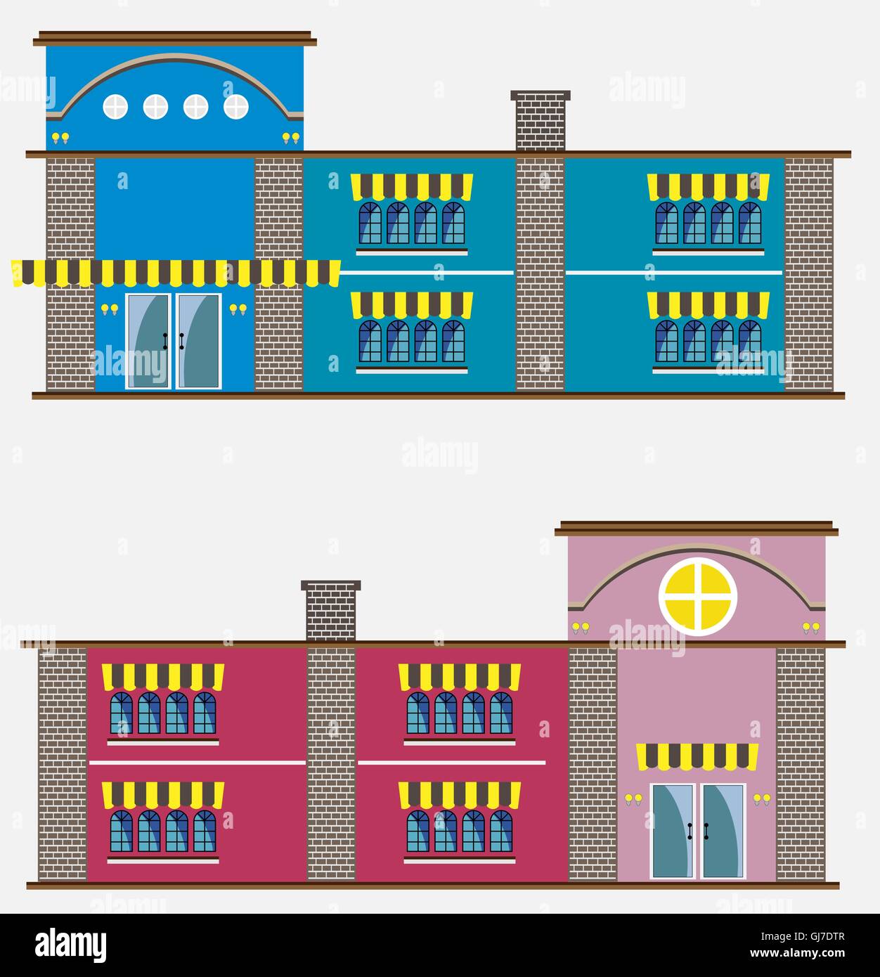 Modern of restaurant building Stock Vector Image & Art - Alamy