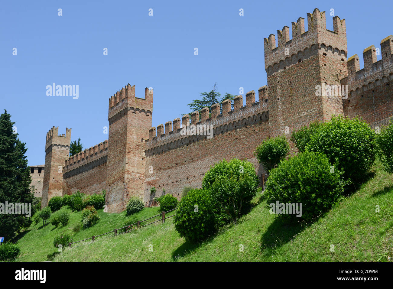 View of Gradara castle on Marche, Italy Stock Photo - Alamy