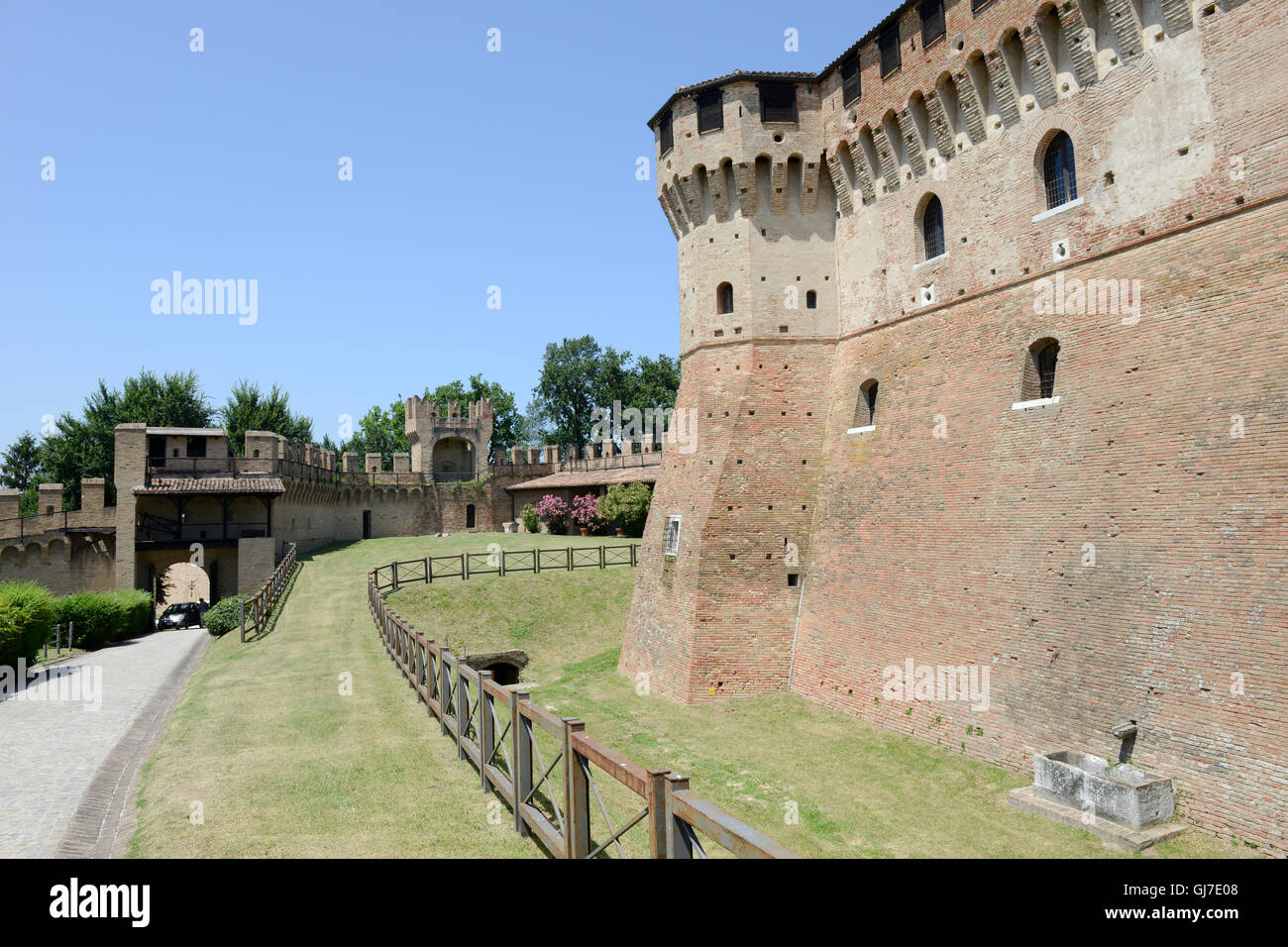 View of Gradara castle on Marche, Italy Stock Photo - Alamy