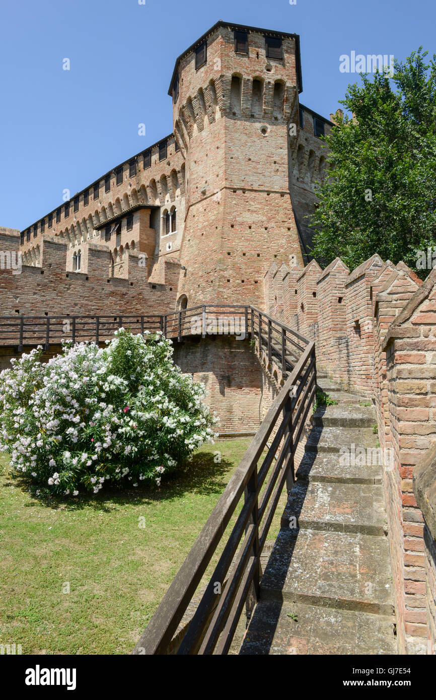 View of Gradara castle on Marche, Italy Stock Photo - Alamy