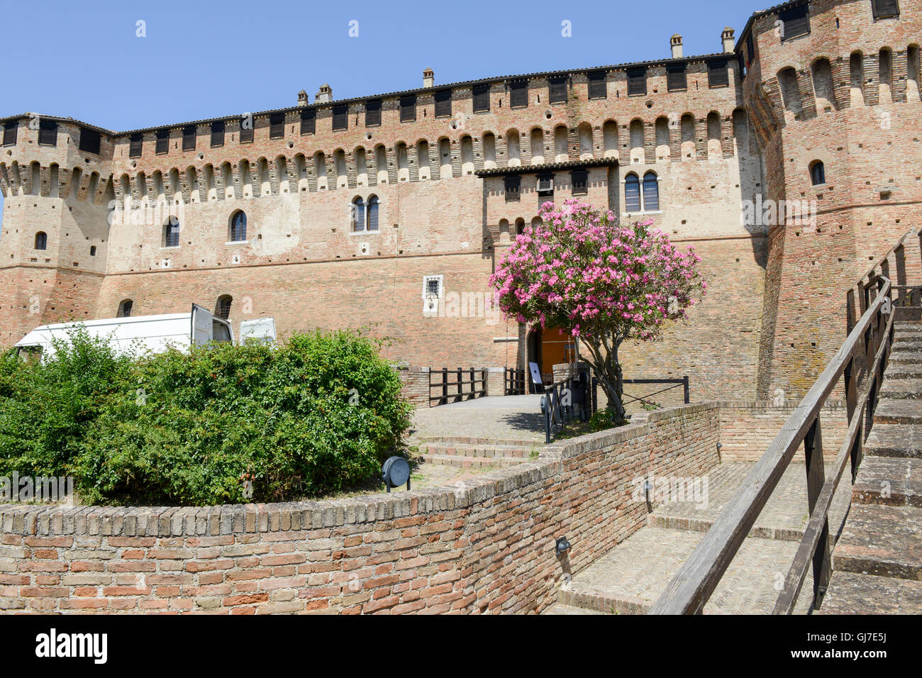 View of Gradara castle on Marche, Italy Stock Photo - Alamy