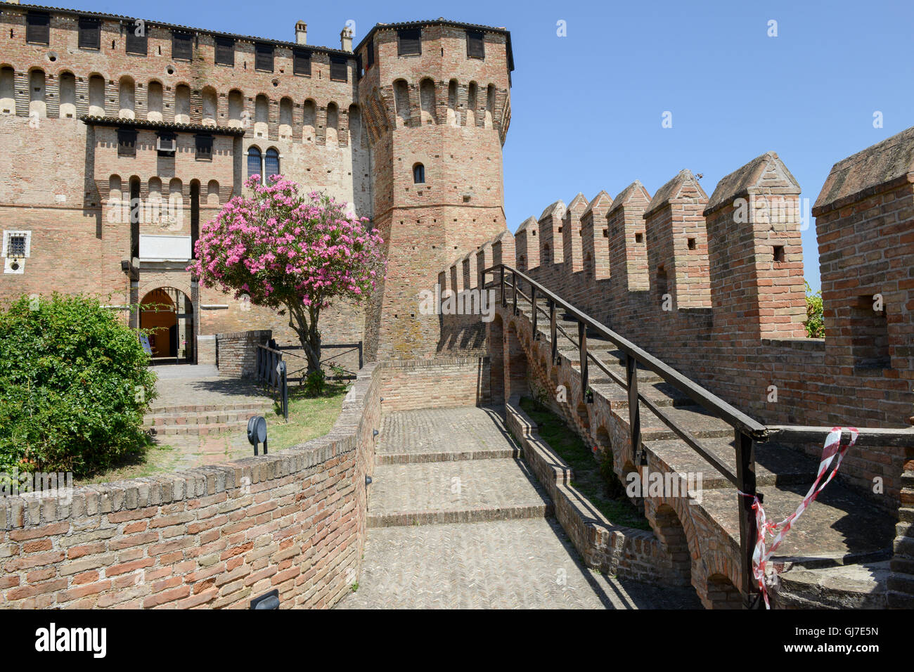 View of Gradara castle on Marche, Italy Stock Photo - Alamy