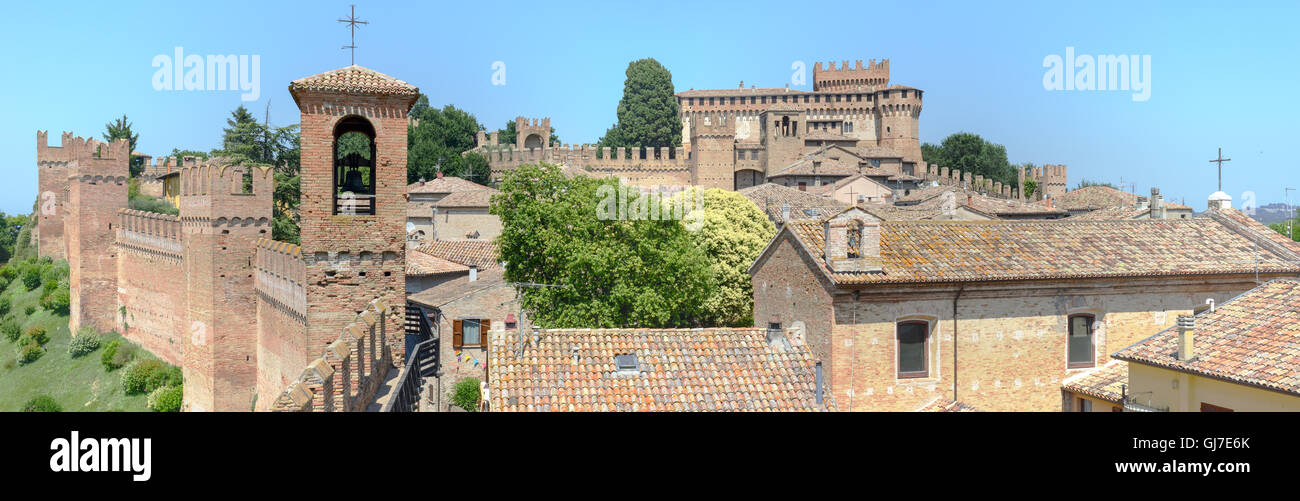 View of Gradara castle on Marche, Italy Stock Photo - Alamy