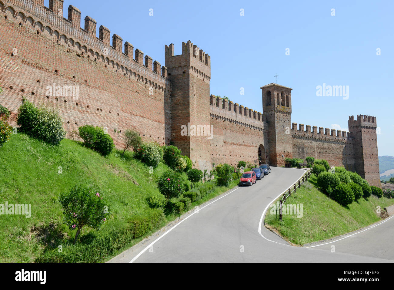 View of Gradara castle on Marche, Italy Stock Photo - Alamy
